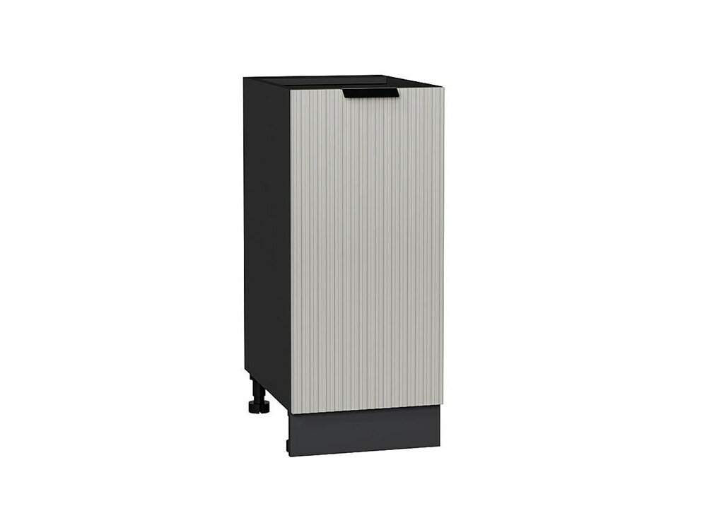 VVT Шкаф нижний с 1-ой дверцей Евро Лайн Graphite, Агат, 350 В*Ш*Г 816*350*478, фасад МДФ Агат, корпус Graphite Агат
