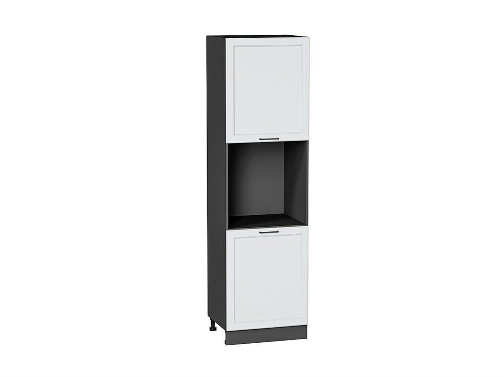 VVT Шкаф пенал с 2-мя дверцами под технику Барселона Graphite, Белый, 2140