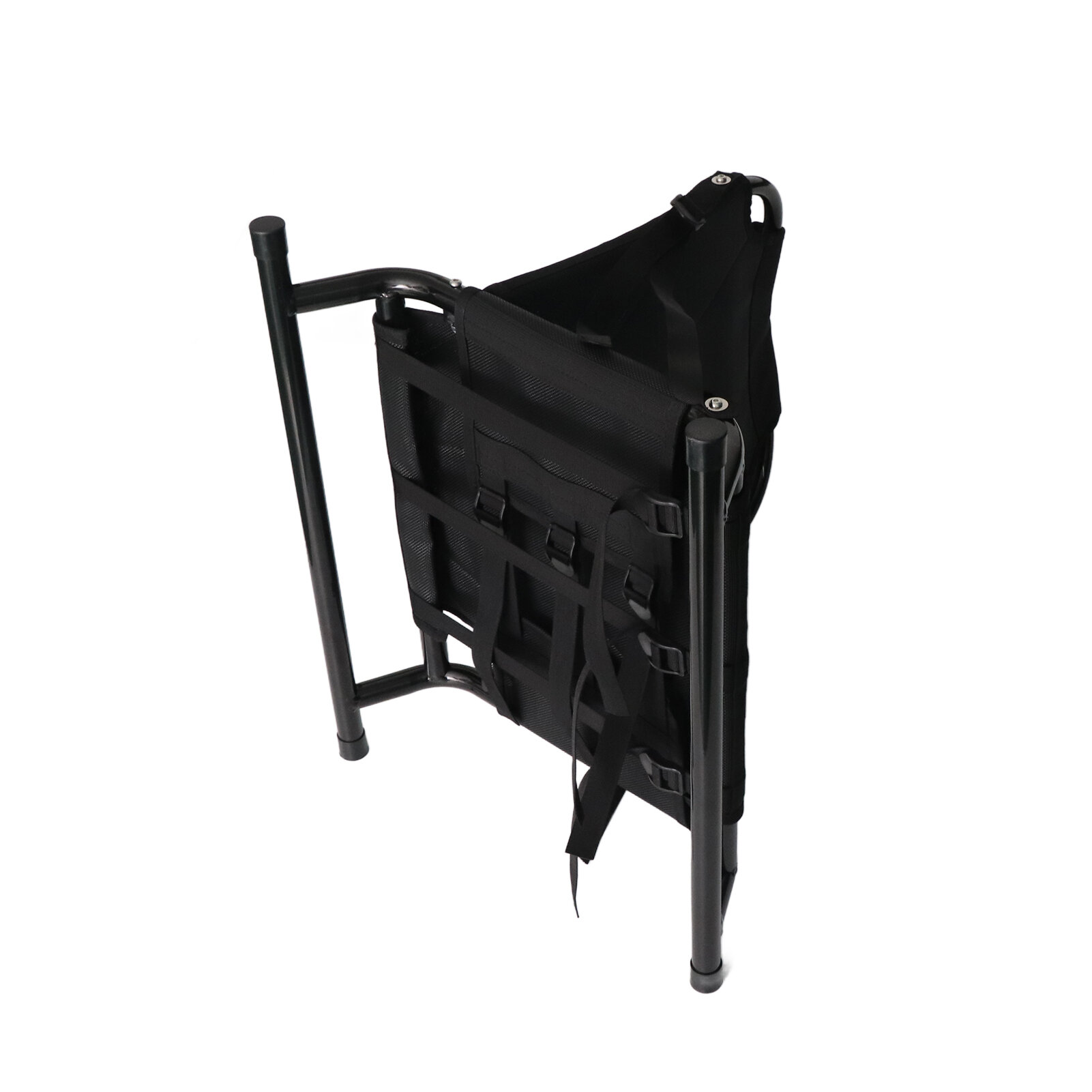Кресло для каяка с металлическим каркасом и спинкой, легкое и складное, для надувной лодки, черный, 500x500x485мм