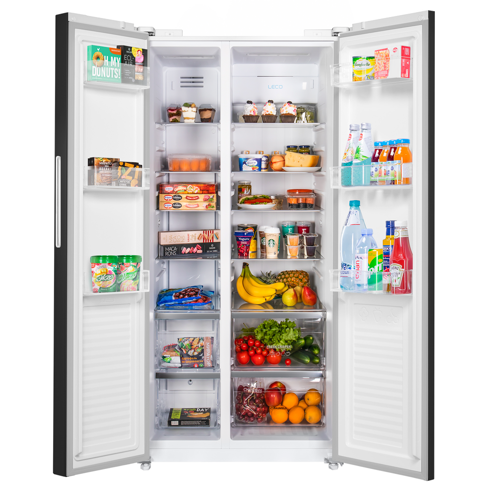 Холодильник с инвертором Side-by-side MAUNFELD MFF177NFW Slim Inverter