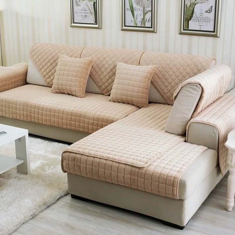 Дивандеки на и кресла велюр, 90x240 cm чехлы для мебели, угловой чехол-покрывало на диван