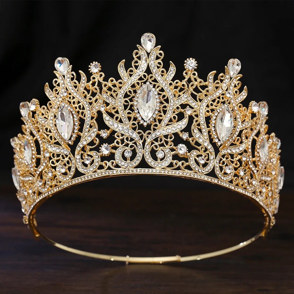Королевская тиара из металла golden