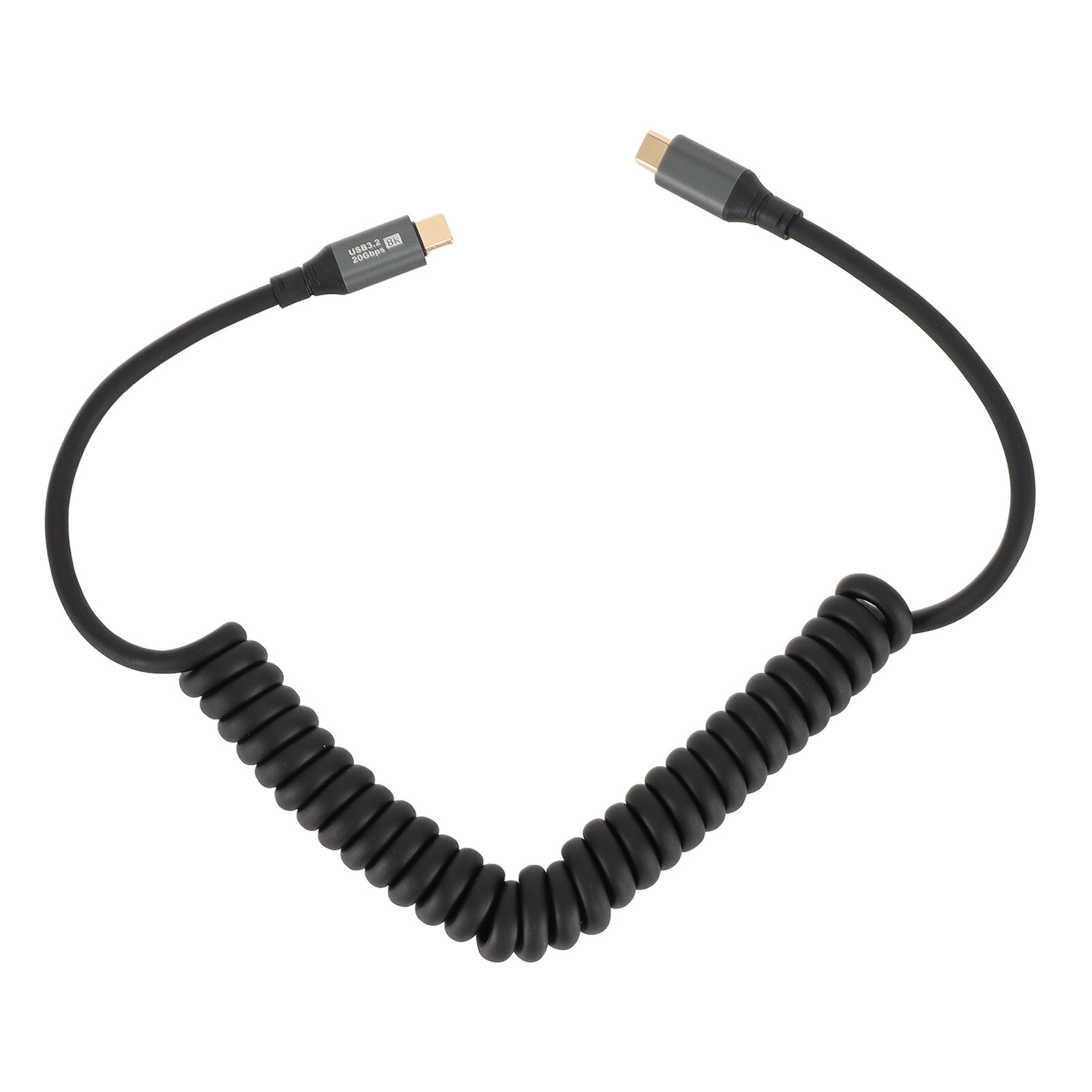 USB C TO USB C Кабель PD100W Быстрая зарядка USB3.2 20 Гбит / с 20V5A 8K 60 Гц звуковой видеопроизводительный видео с пружин