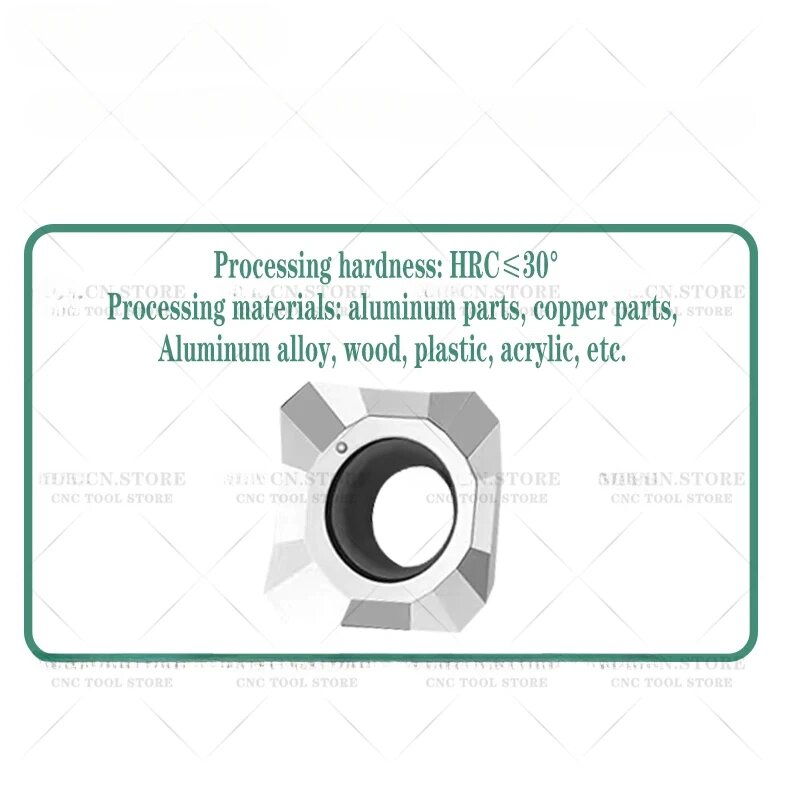 SIQI SEKT1204 Вставка Торцевая фреза Головка KM12 Квадратный резак 45 градусов SEHT1204 Лезвие SEHT SEKT1204 SEKT, 20PCS (2 box)