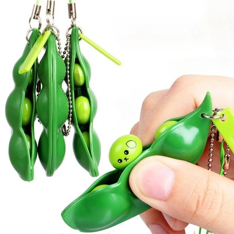 Декомпрессионные игрушки Edamame, 5 шт, цвет: pea — фото 1