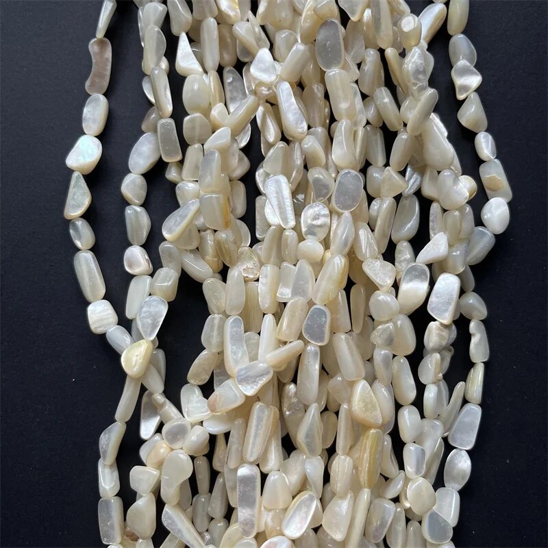 Бусины-самородки из ракушек aixufashion