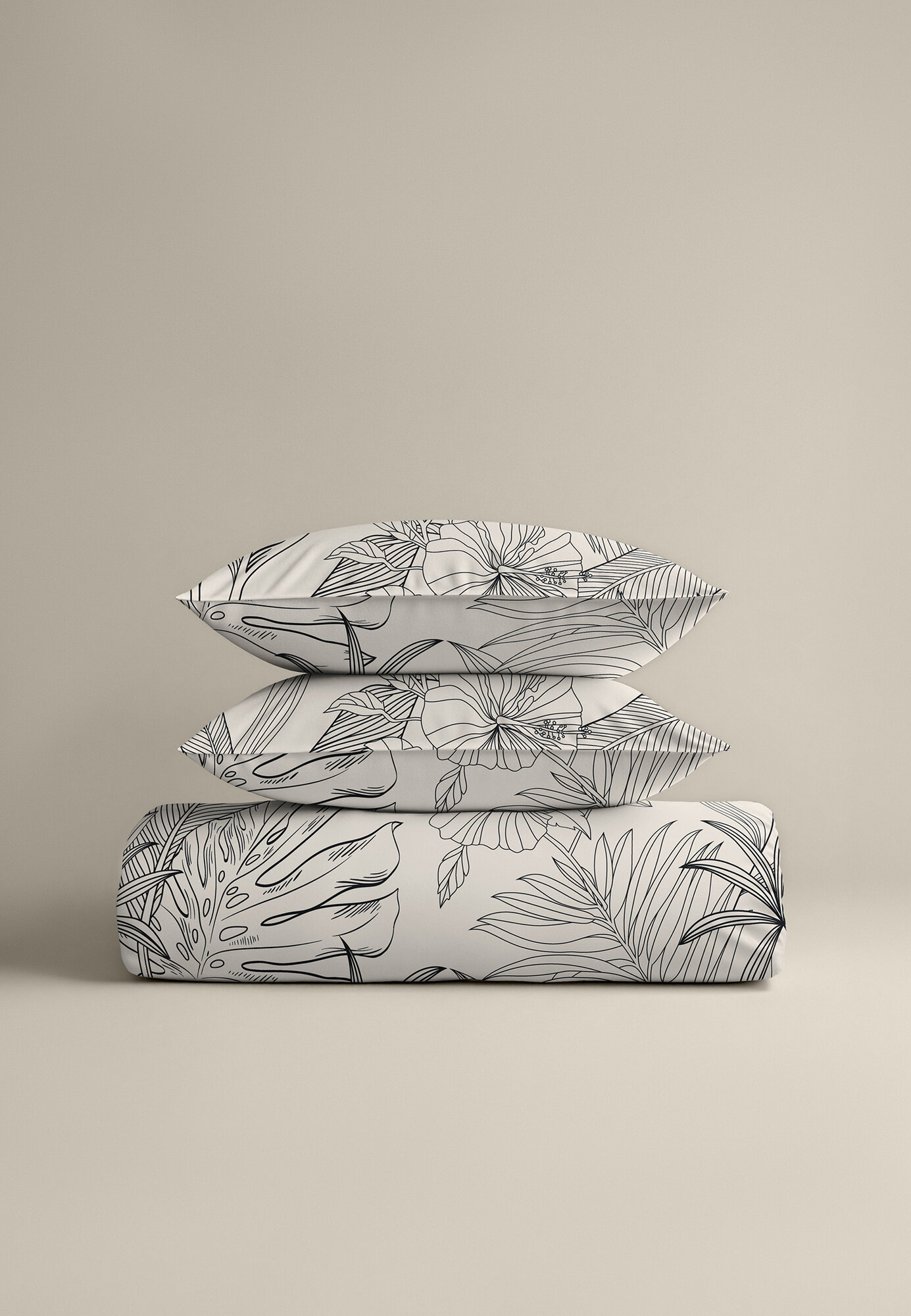 Комплект постельного белья Волшебная Ночь, Nordtex, 1.5 спальное, наволочки 70х70, перкаль, хлопок 100%, Natural beauty, бежевый