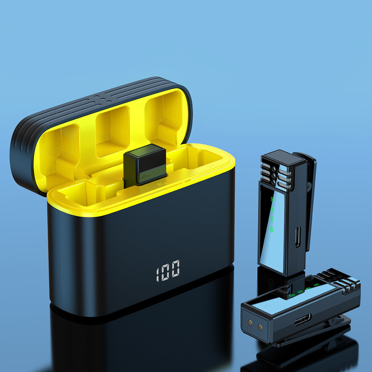 Беспроводной петличный микрофон для мобильного телефона в прямом эфире радио микрофон с шумоподавлением TypeC n lighting