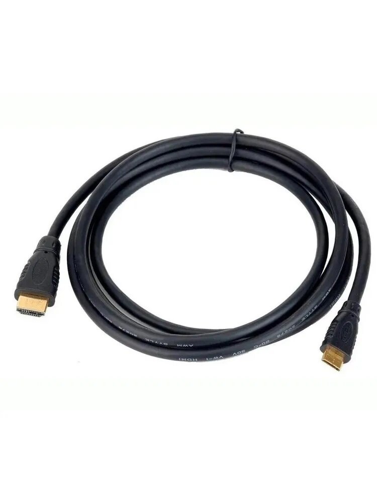 Кабель HDMI на mini HDMI Ver. 2.0 1,5 метра для фотоаппарата, ресивера, проектора, ПК, Full HD 4К.