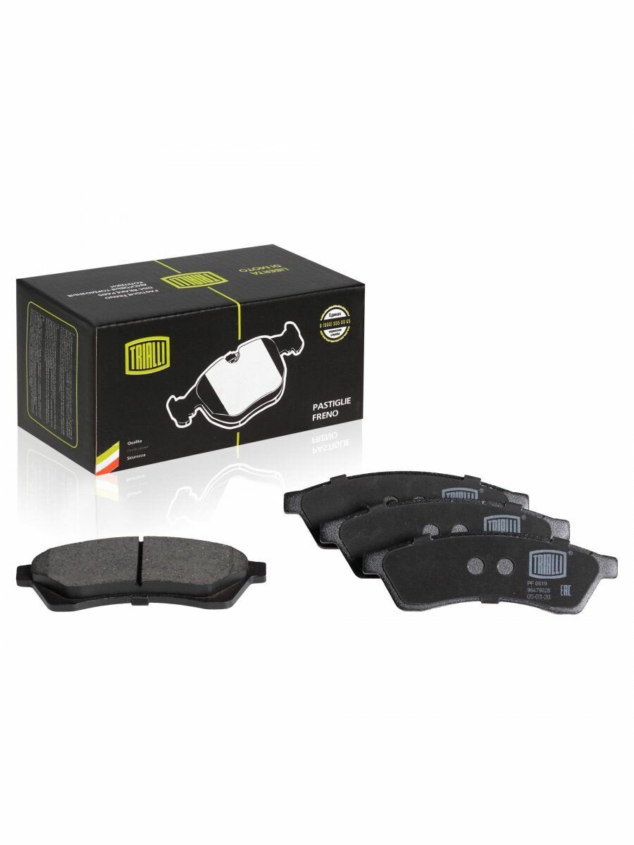 Колодки тормозные дисковые задние TRIALLI PF0519 для а/м Chevrolet Epica
