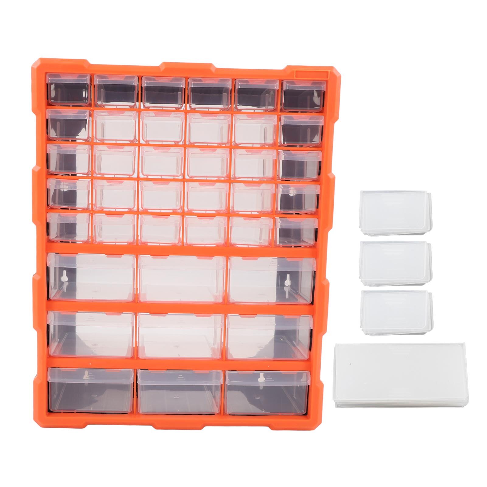 Органайзер для ящиков на 39 предметов, пластиковые контейнеры для хранения инструментов, винтов и мелких деталей для мастерской.