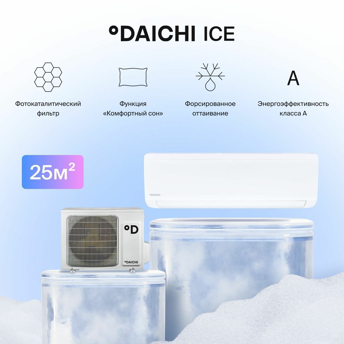 Сплит-система Daichi ICE25AVQ1-1/ICE25FV1-1