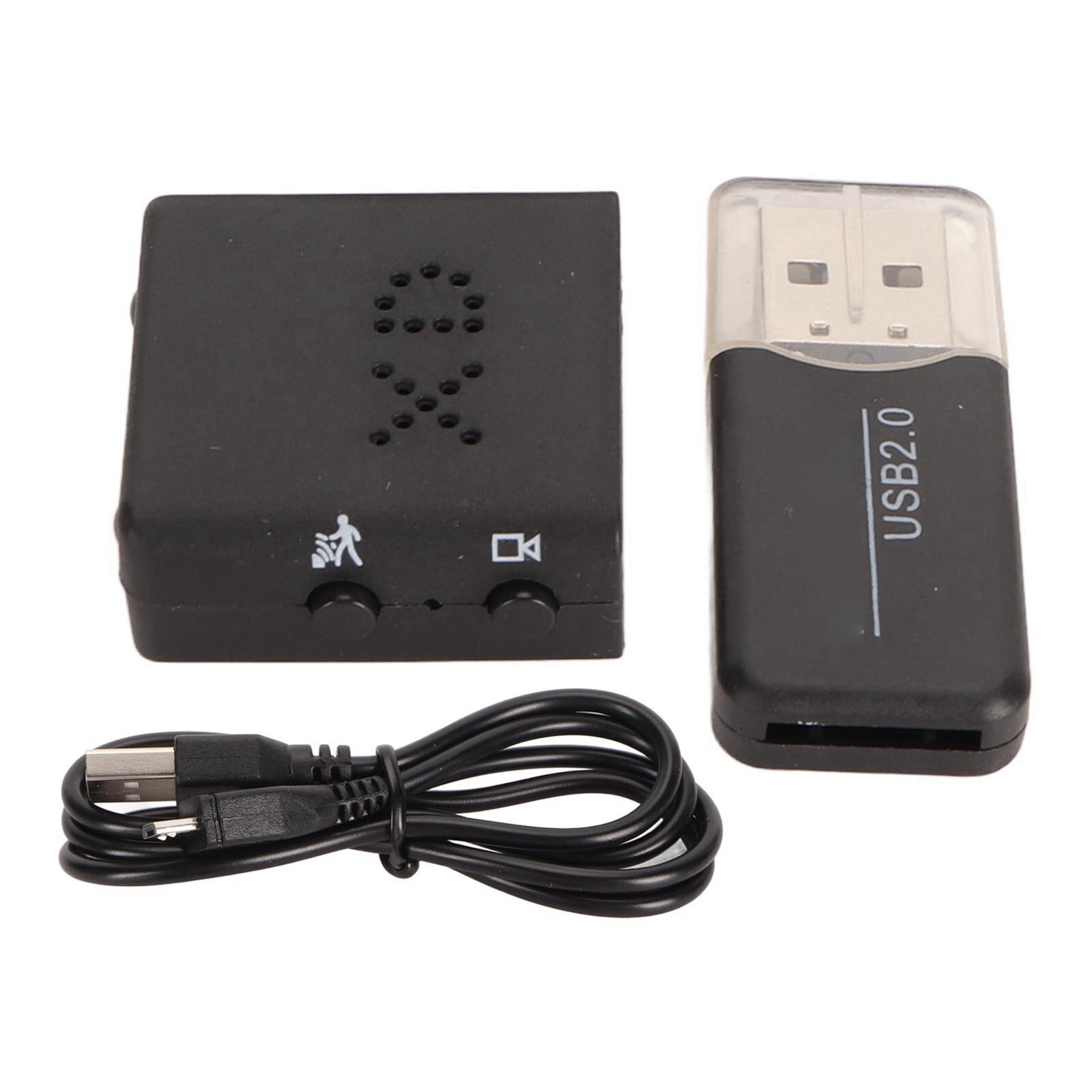 Мини-камера видеонаблюдения 1080P HD с ночным видением и обнаружением движения. Компактная камера видеонаблюдения для внутренней безопасности дома.