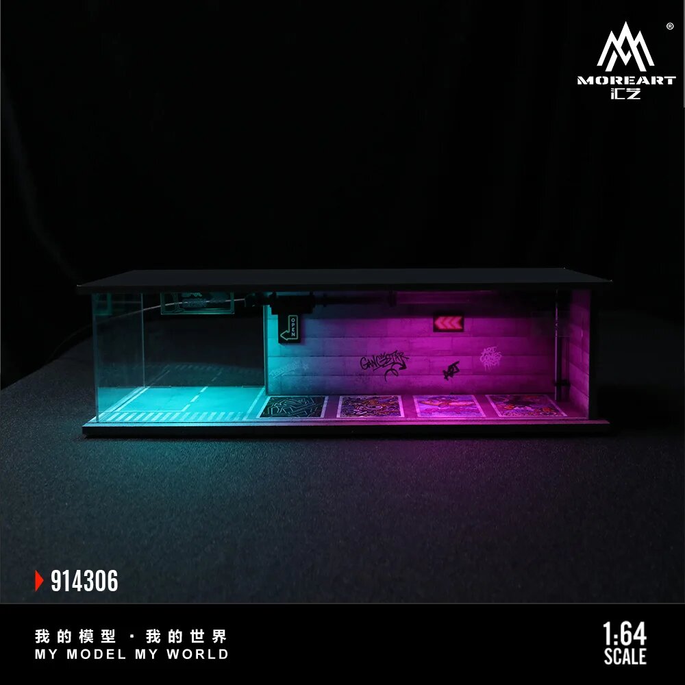 More Art 1:64 44, диорама для парковки, световая версия, диорама для дисплея, коллекции и подарка