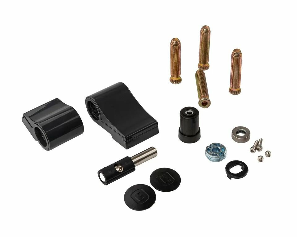 Петля дверная подшипниковая ELEMENTIS new, 2-х секционная, м/о 67, крепление на теплый профиль, антрацит RAL 7016