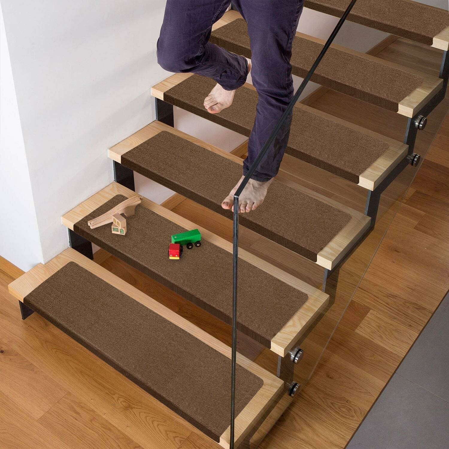 Комплект ковров на ступеньки, самоклеящийся защитный коврик