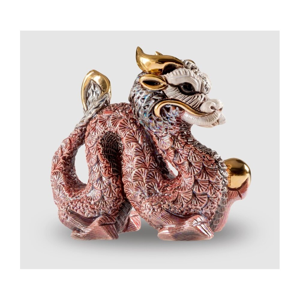 De Rosa DR-F-243-R Статуэтка коллекционная китайский дракон, красный, de rosa