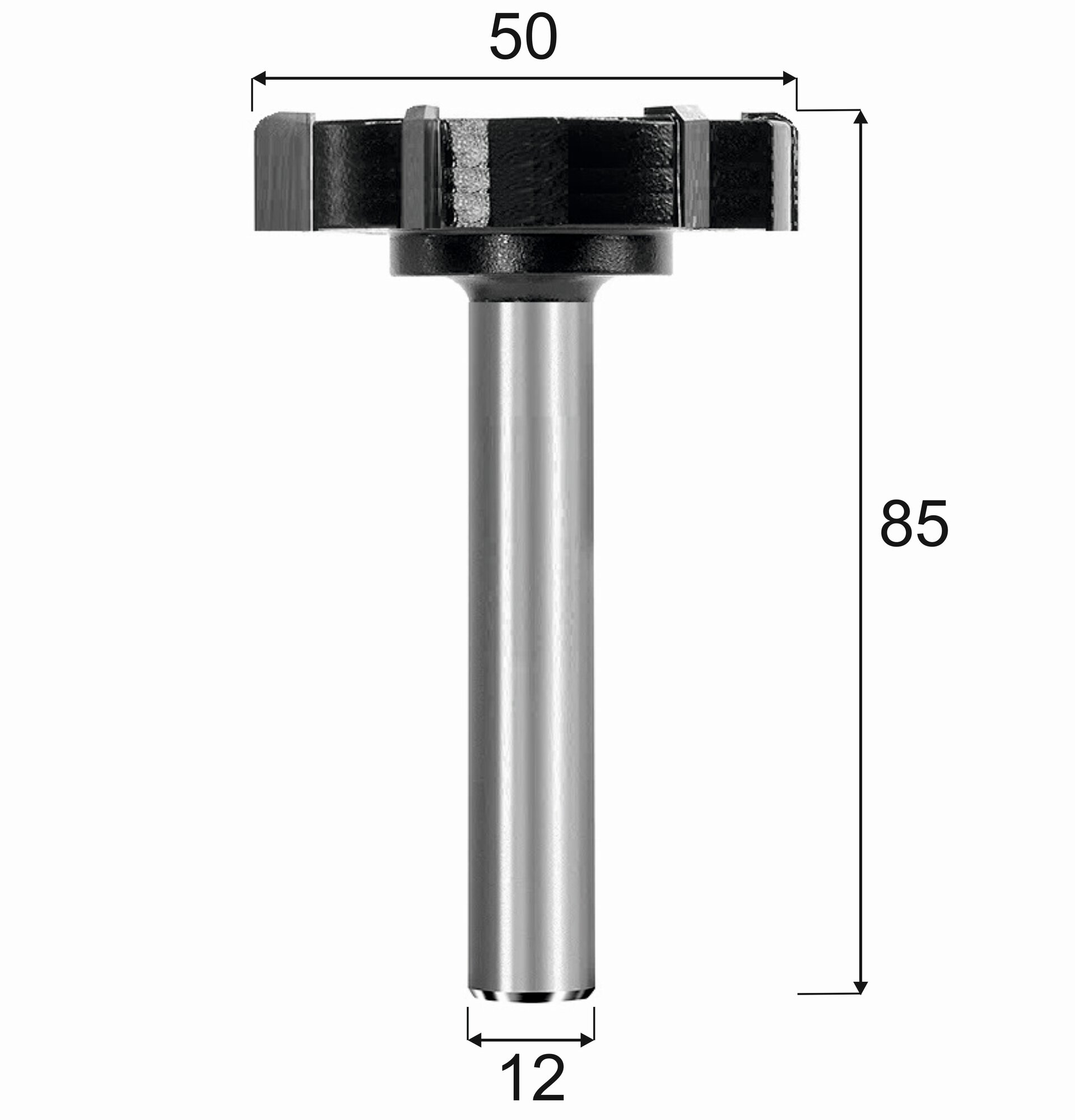 Фреза для выравнивания поверхности (Слэбов) D50 S12 6z