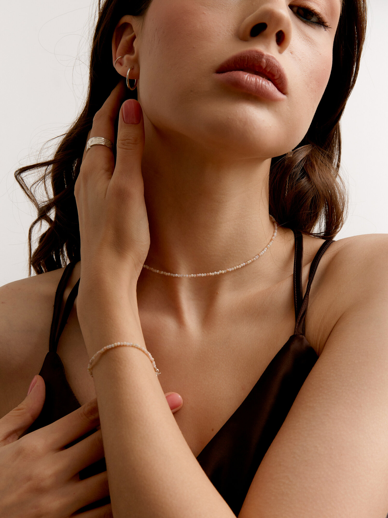 Колье, опал