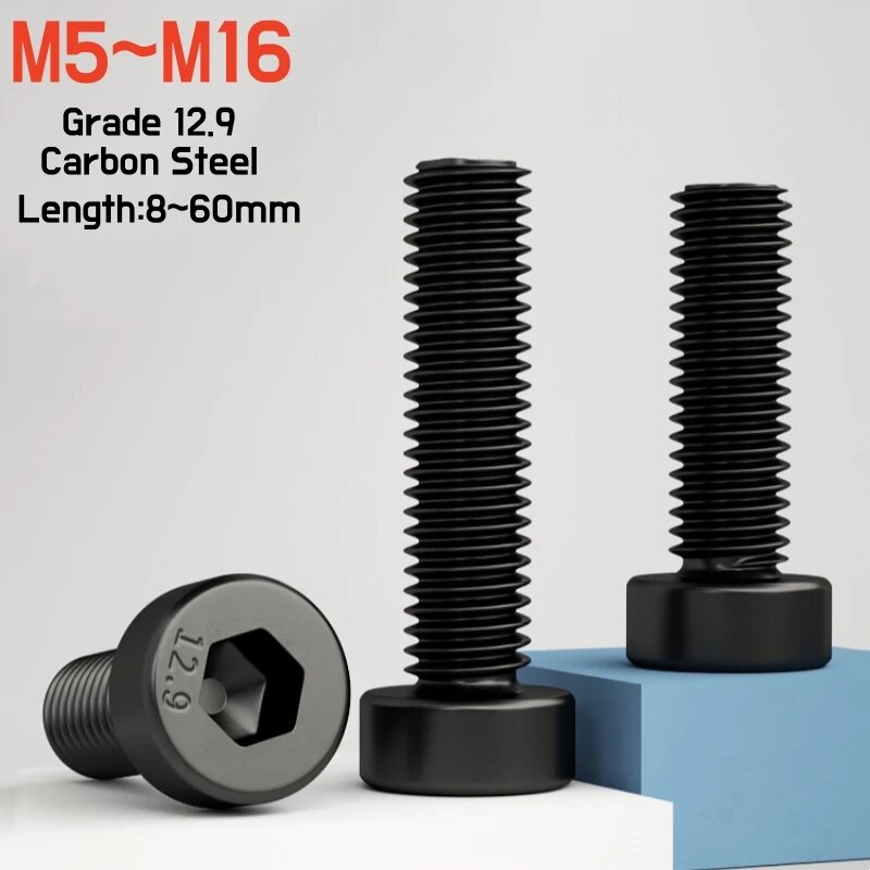 Болты черные углеродистые DIN7984 M5-M16 M6x20mm-10pcs