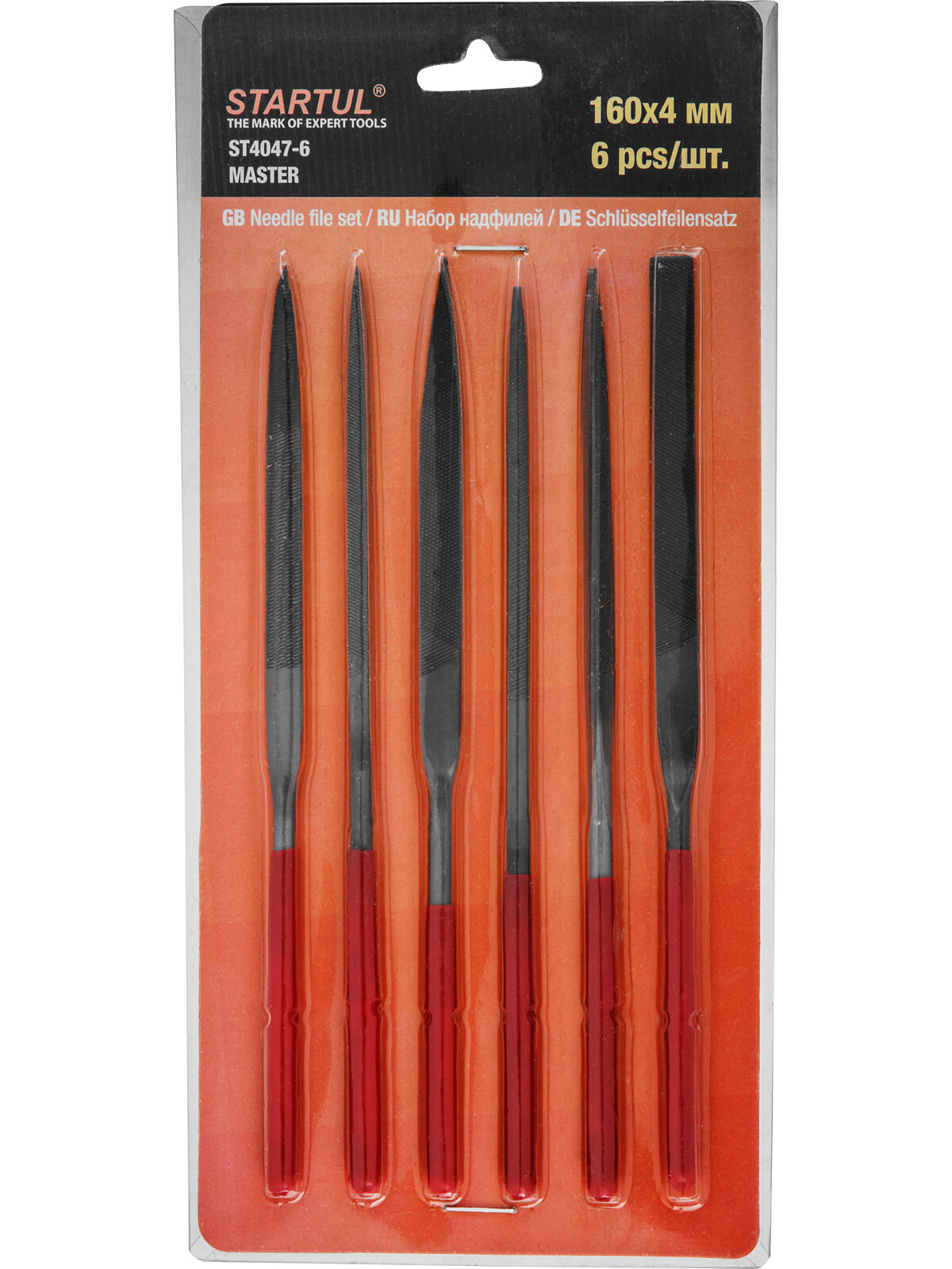 Набор надфилей 160х4 мм STARTUL Master 6 предметов (ST4047-6)