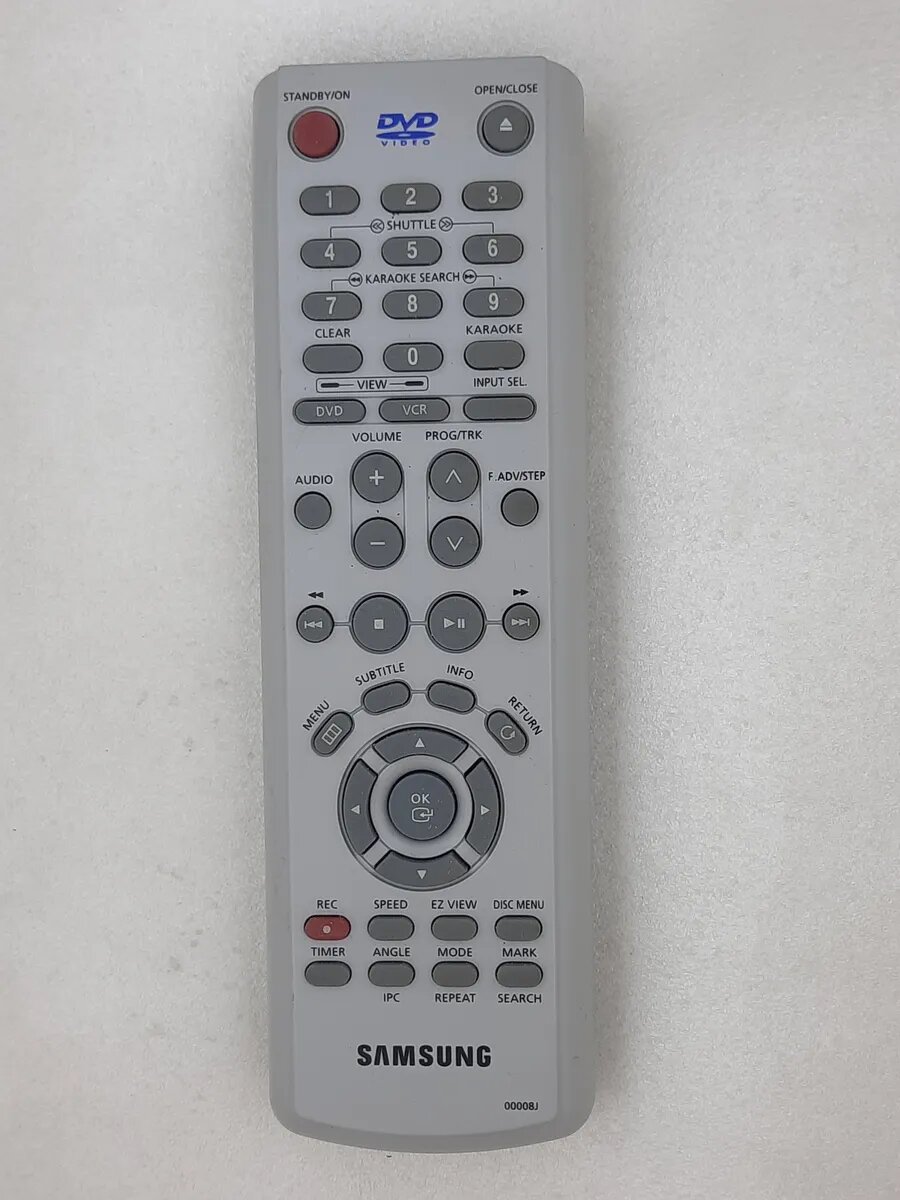 Пульт 00008J orig для DVD/VHS-комбо SAMSUNG