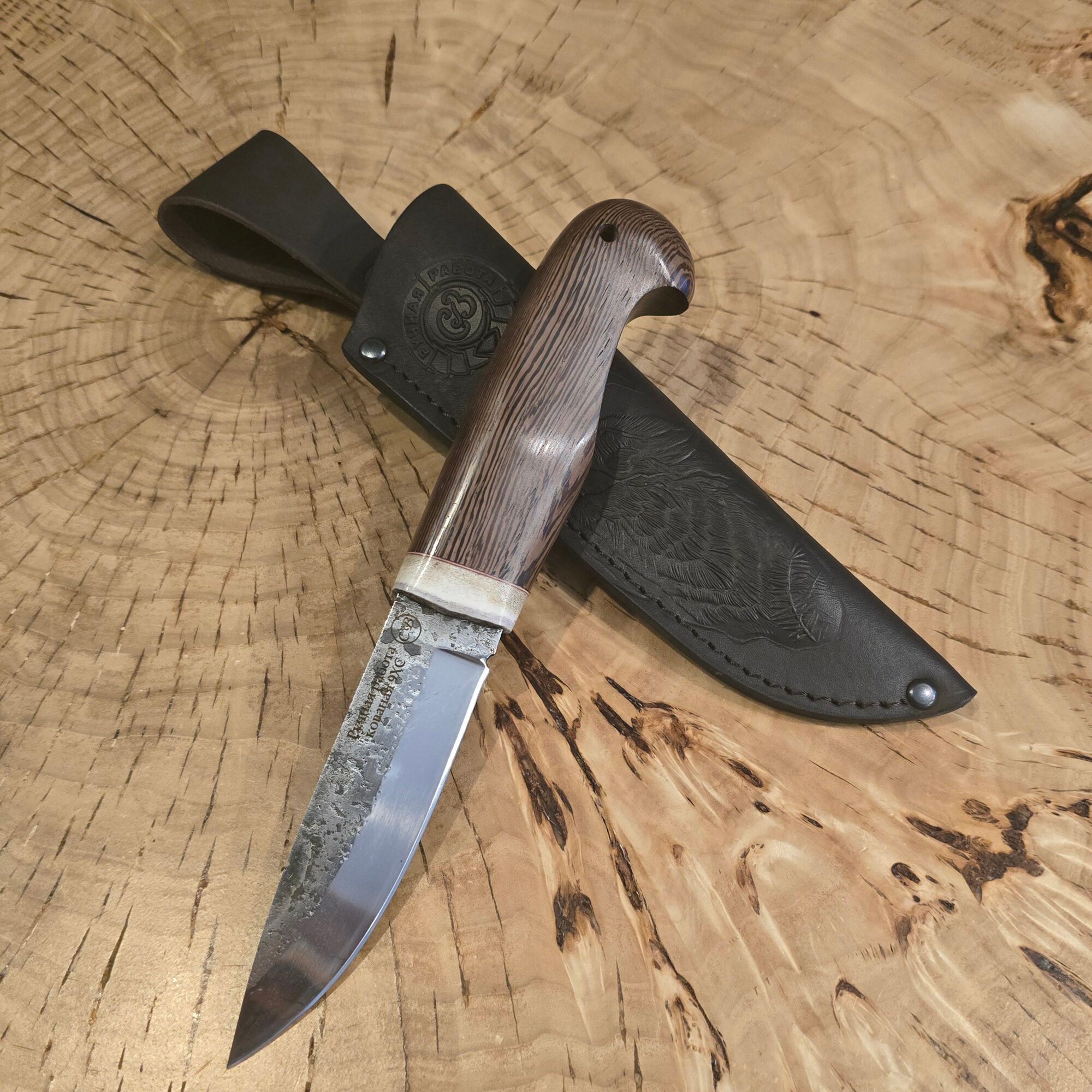 Нож Большой Коготь, кованая сталь 9ХС, рукоять венге, СВ-Клинок