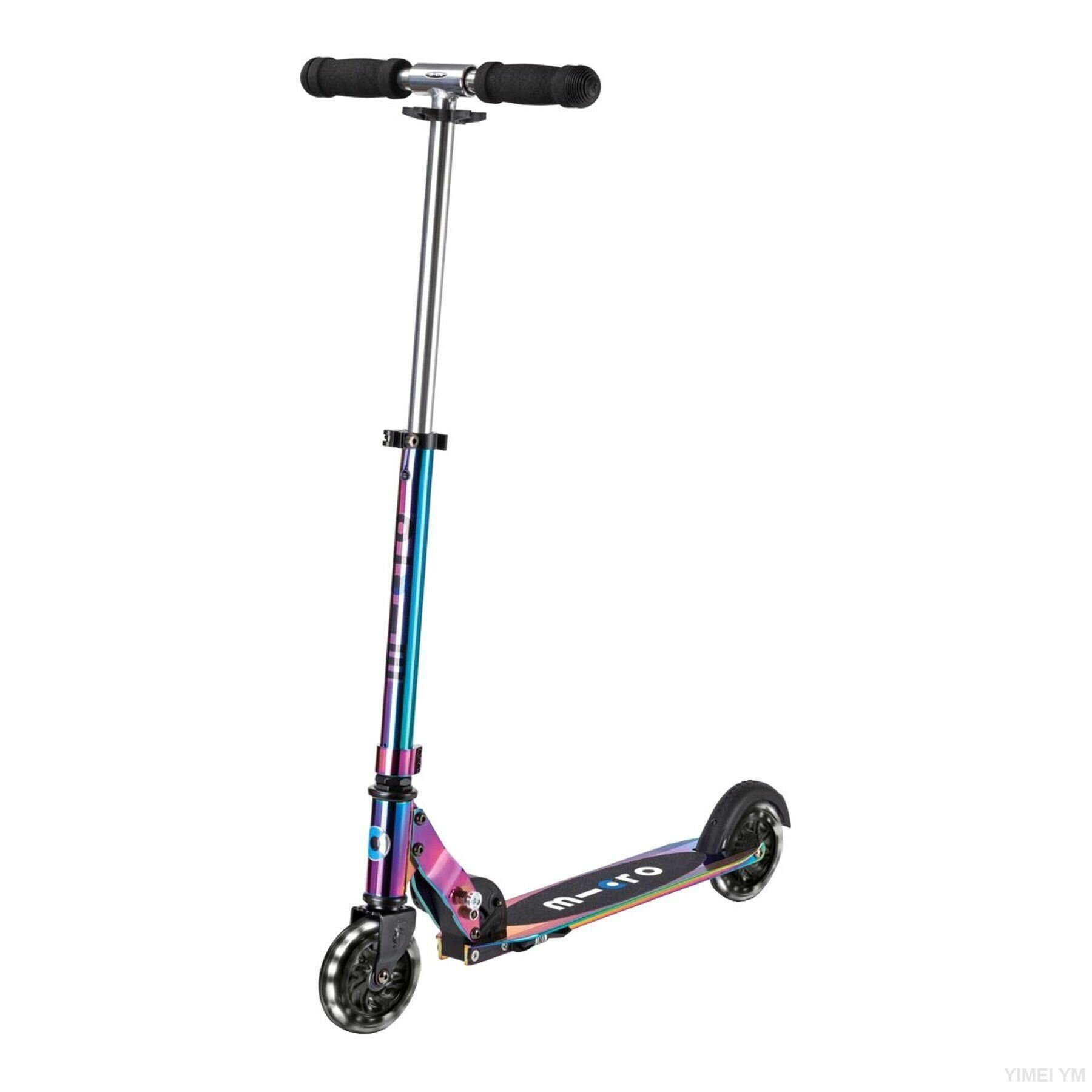 Самокат двухколесный легкий MICRO Sprite Неохром LED