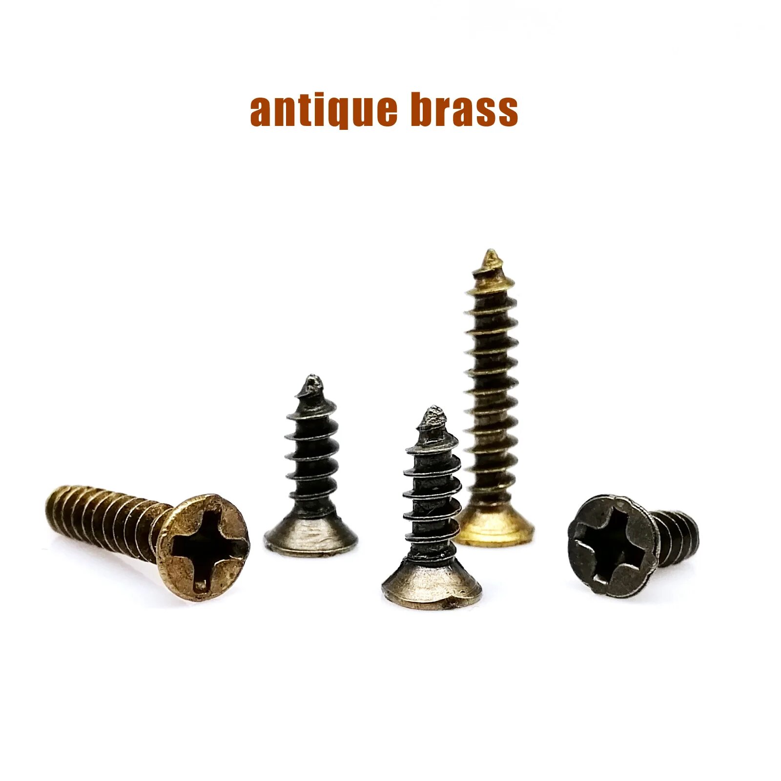 200 шт. M2 M2.6 M3 золотистый, серебристый, бронзовый, черный, длина 4-16 мм, 4 цвета, стальной винт Phillips с плоской потайной головкой, саморез по дереву