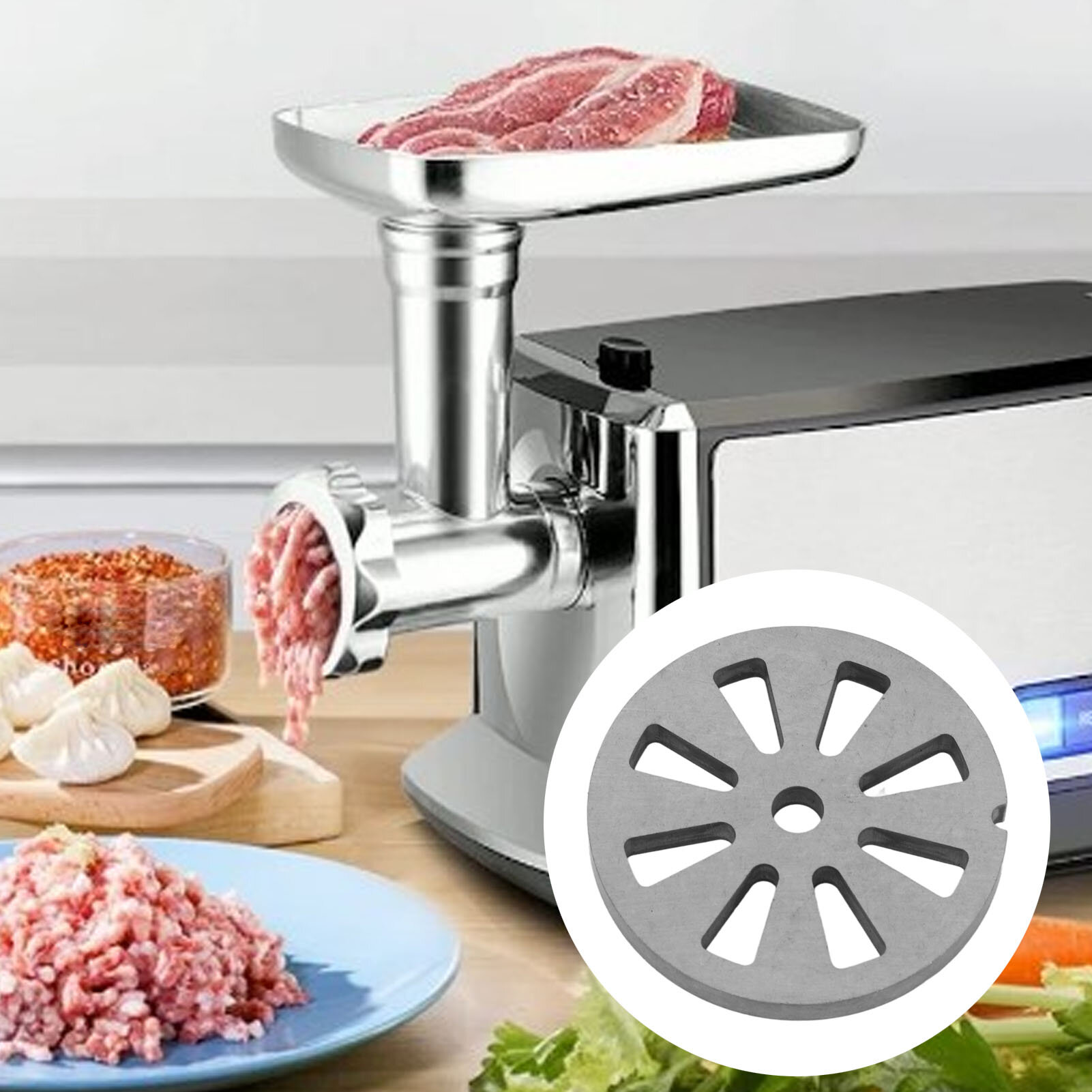 Лезвие мясорубки, пластина для вентилятора, лезвия из нержавеющей стали, аксессуары для дисков для замены