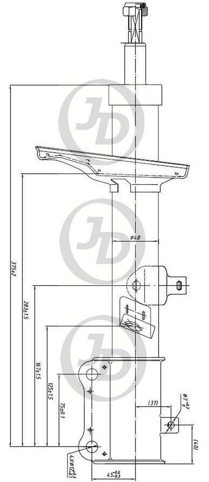 Just drive амортизатор подвески для автомобилей газ зад. r jas0005