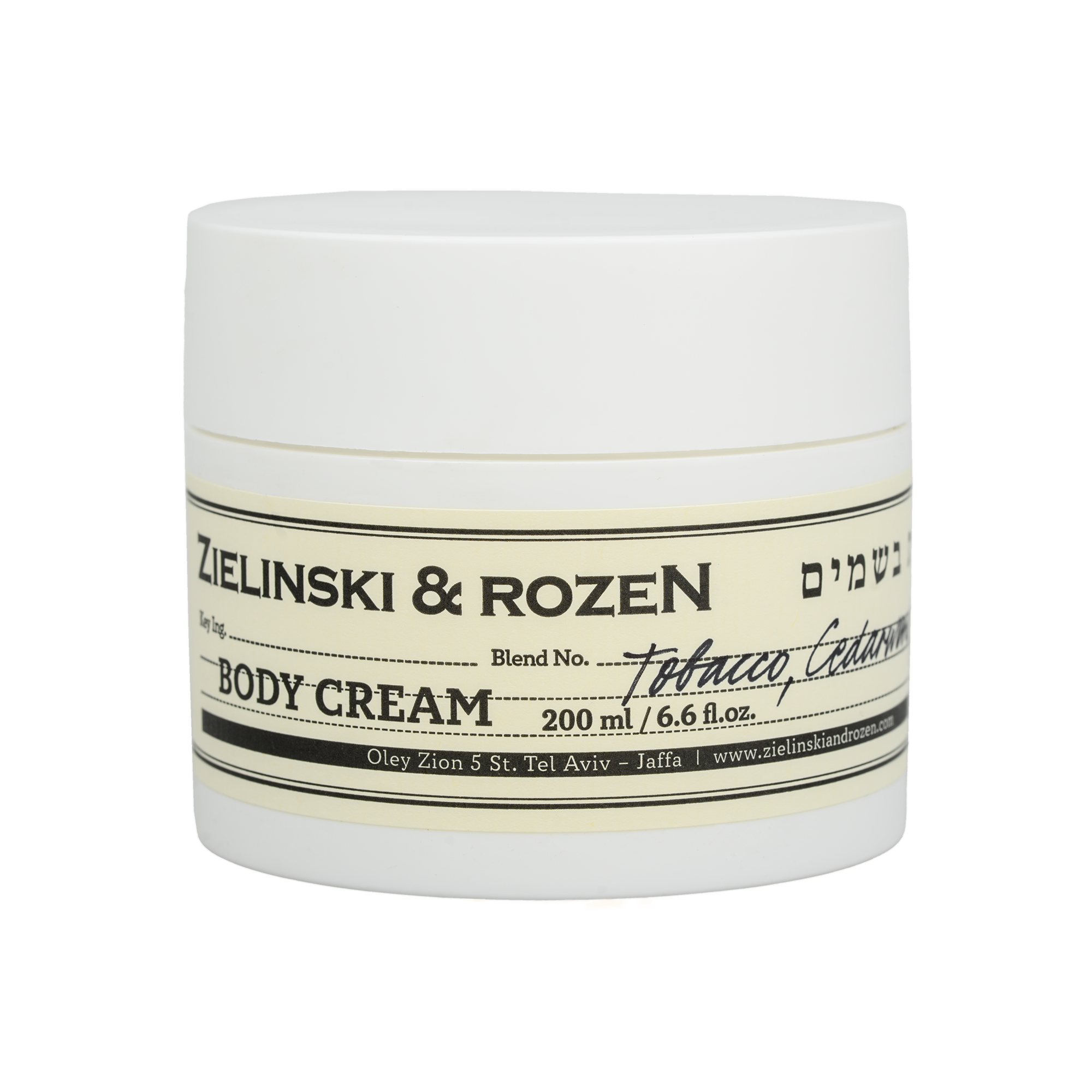 Zielinski & Rozen Крем для тела Табак, Кедр, Перец (200мл)