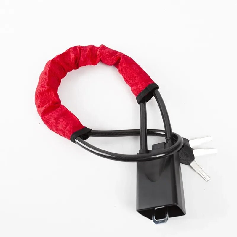 Замок на руль автомобиля с пряжками для ремня безопасности, надежный замок, универсальное Red