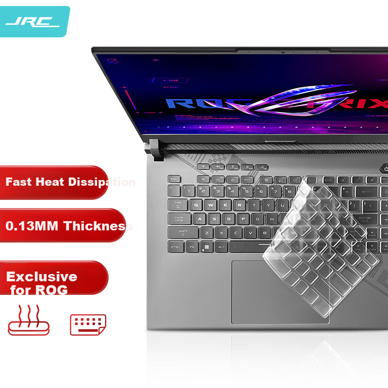 Jichuan ROG Gun God 8/7/Gun God 8 Ultra Competitive Edition Keyboard Film Magic Overlord New Sharp 2024/23 Model Laptop Keyboard Protective Film TPU Ultra-thin Transparent Dustproof Film Waterproof Co