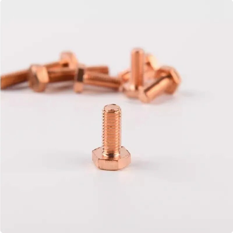 Медные шестигранные болты M3-M20 M4 1pc, 10mm