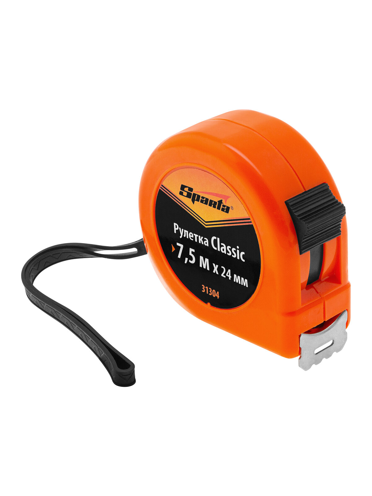 Рулетка Sparta Classic 7.5 м х 24 мм, пластиковый корпус 31304