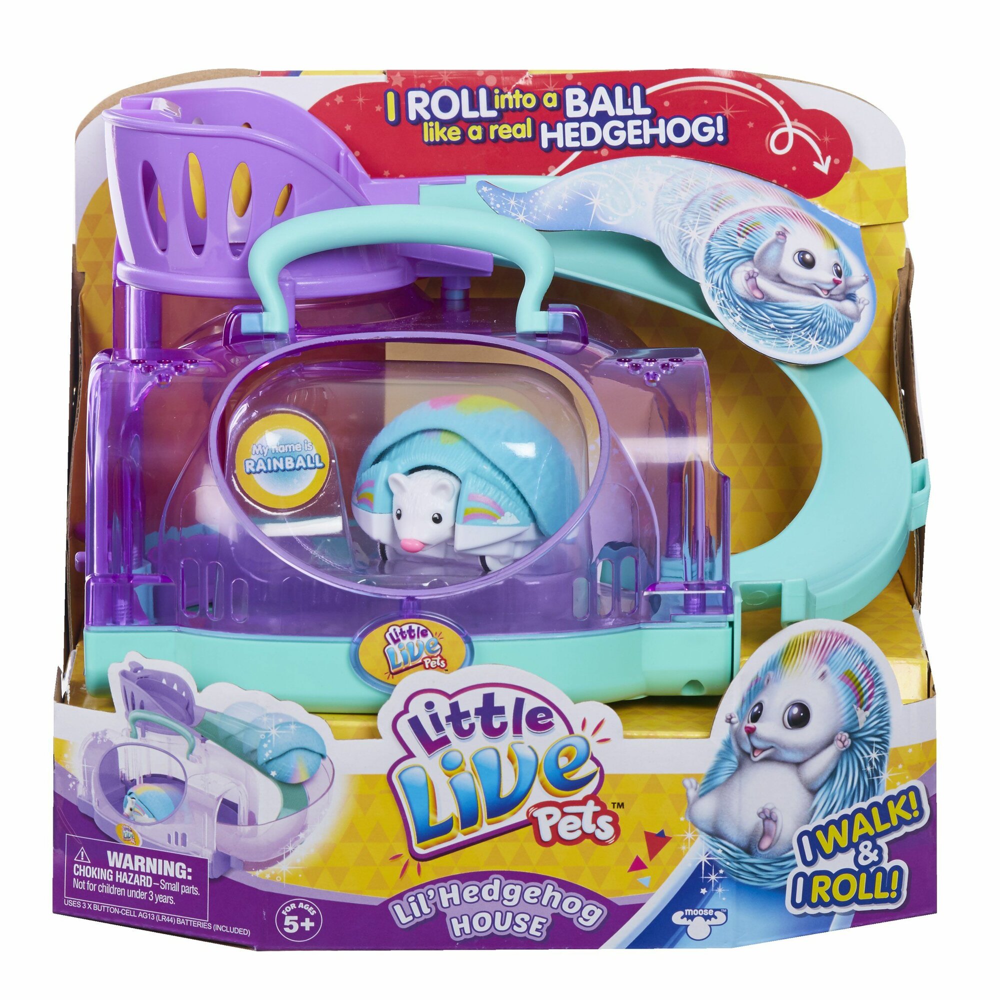 Moose Little Live Pets Lil Hedgehog House /Электронная интерактивная игрушка для домашних животных "Домик ежика"