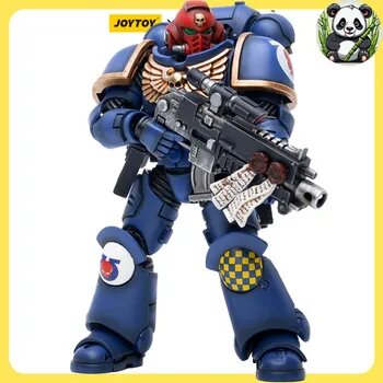 Фигурки героев JOYTOY x Warhammer 40,000 1/18 Ultramarines Heroes of the Chapter Brother Veteran Sergeant Castor фигурки героев подвижные игрушки