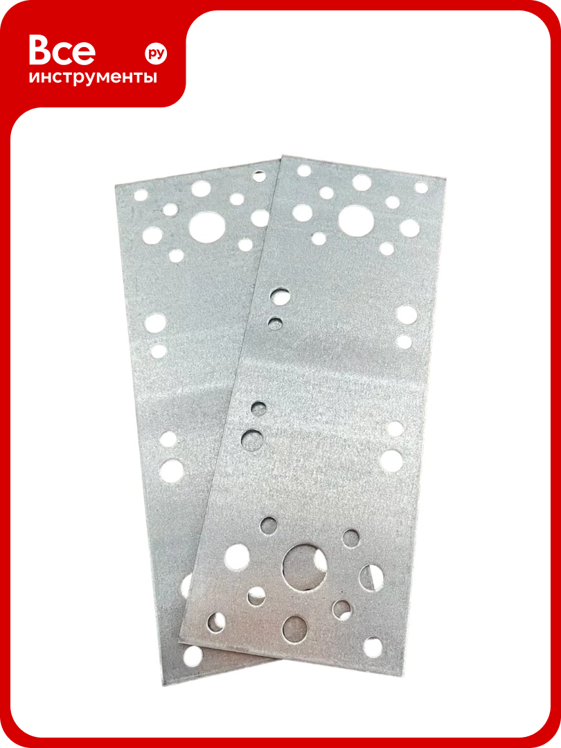 Пластина крепежная соединительная 23 Болта 180x65 ОЦ, 4 шт. B9A018065231699, из стального, единой плоскости