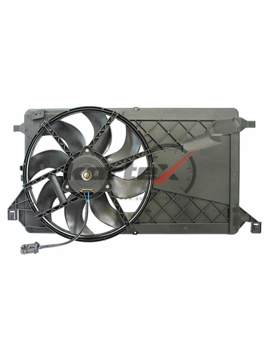 Вентилятор радиатора с кожухом для а/м Ford Focus, Focus C-Max, KORTEX KFD031