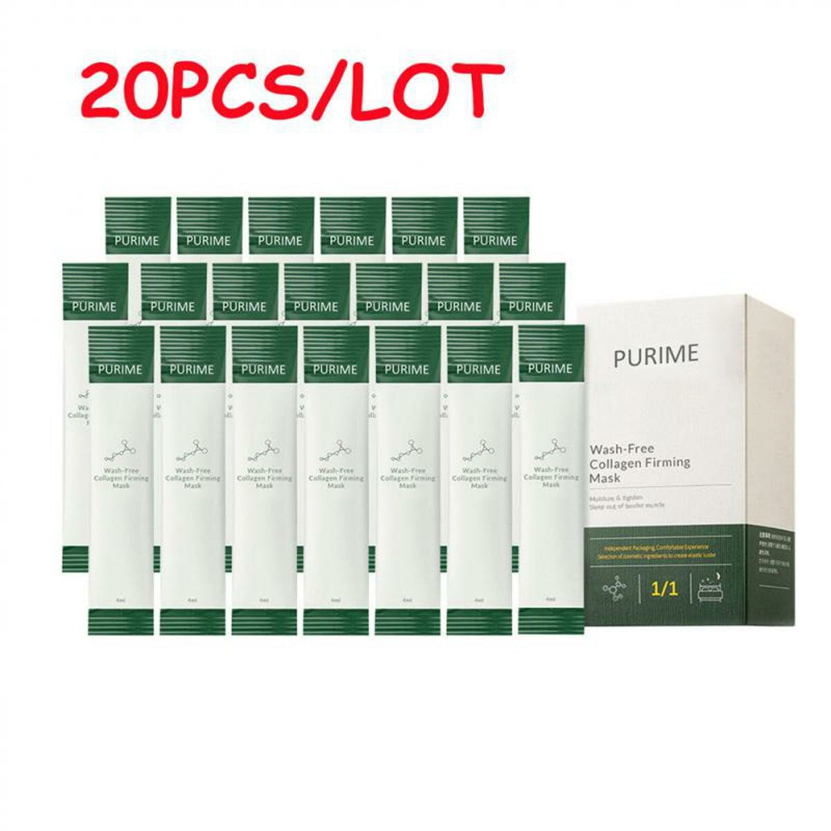 20 одноразовых масок, лиофилизированные маски, увлажняющий ночной лосьон, увлажняющий коллаген, укрепляющий, против морщин, уход за кожей