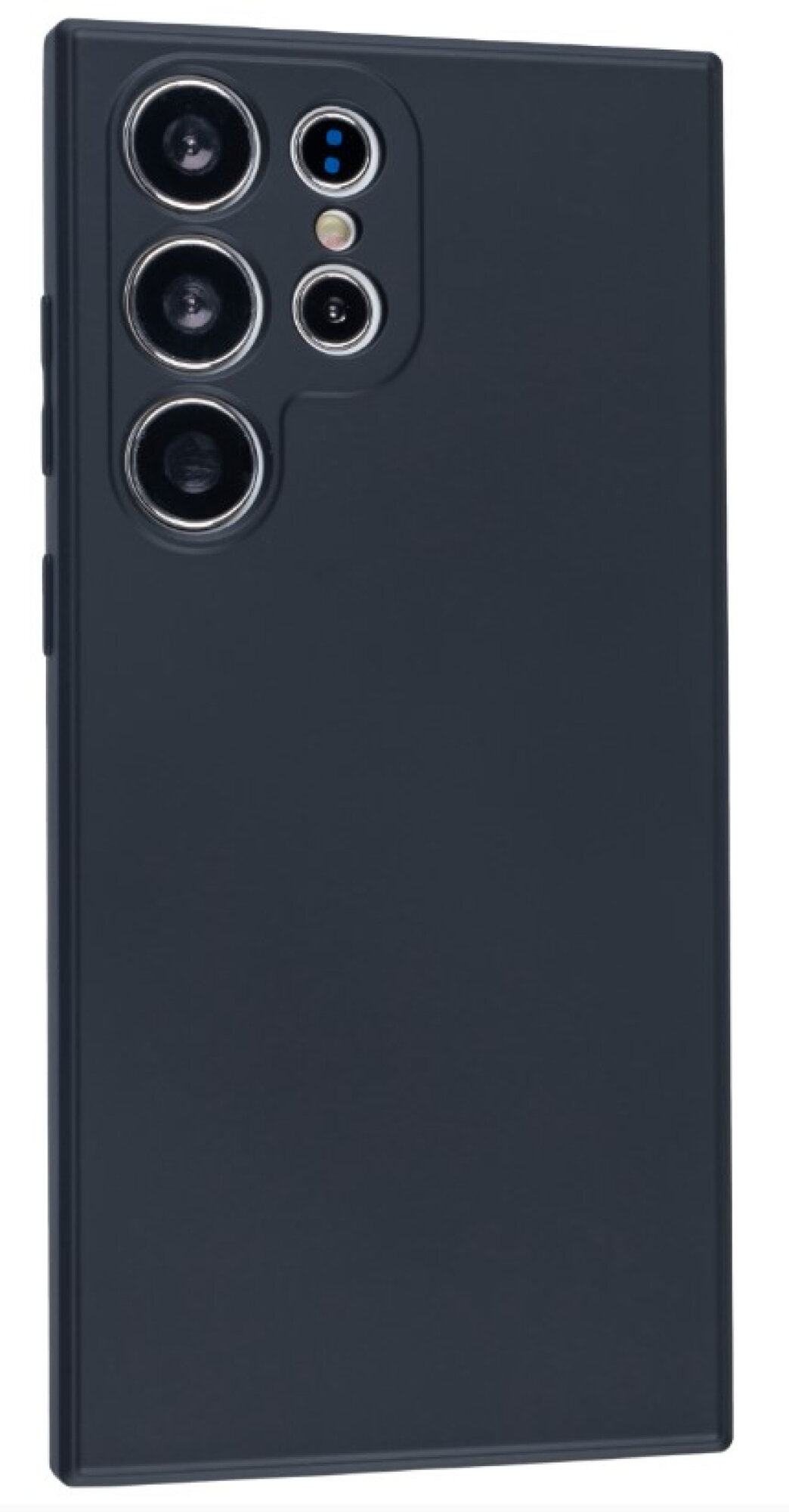 Чехол силиконовый для Samsung Galaxy S23 Ultra, с микрофиброй внутри, с защитой камеры, X-CASE, черный