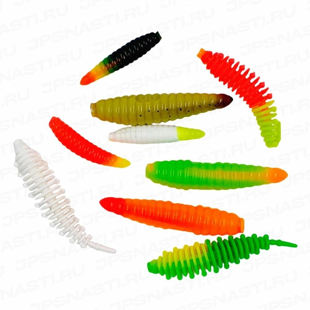 Силиконовые приманки для рыбалки Boroda Baits Area Mix Color, сыр / Форелевые приманки