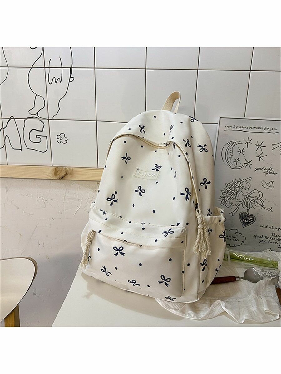 Новый школьный рюкзак для девочек в японском стиле с бантом для девочек в колледже