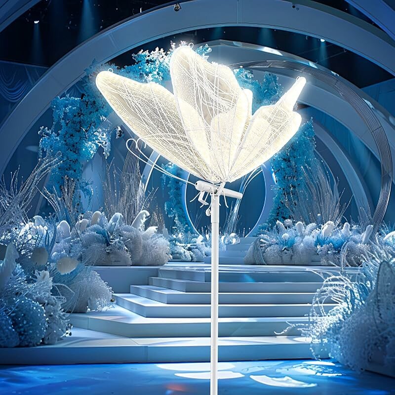 Напольная лампа в виде бабочки для свадебного декора, 1.78 м