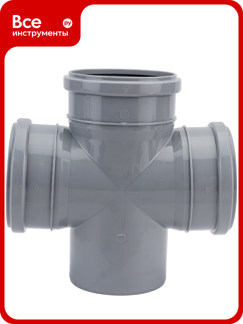 Крестовина ПОЛИТЭК одноплоскостная, 110х110х110/87.5 град. 131187, из основных