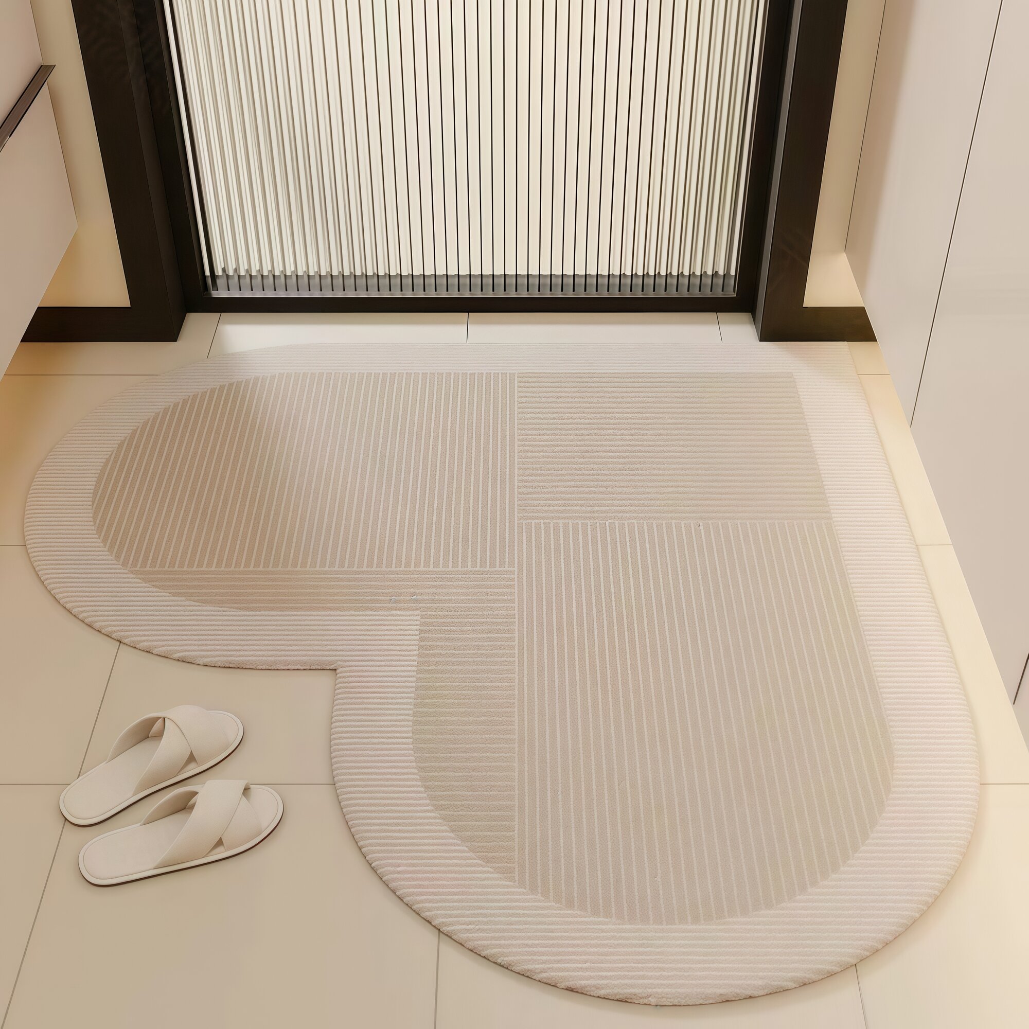 Ковер Z339 Диатомовая Грязь, безворсовый, ручная работа, 100х100 см