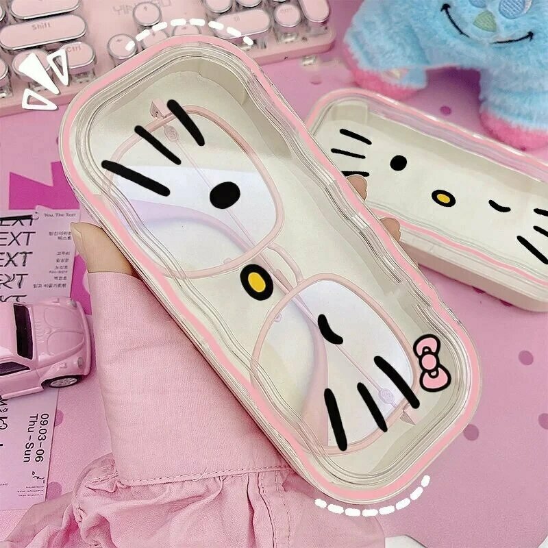 Miniso Sanrio Hello Kitty Коробка для хранения очков, Розовый, Женский