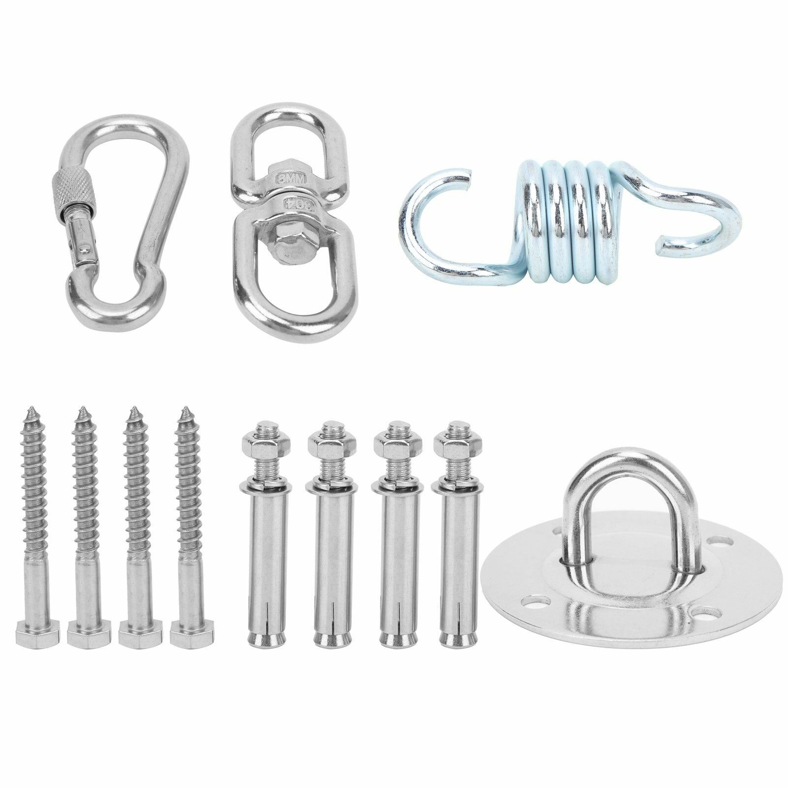 Стальной анкер для потолочного крепления с болтами, потолочный крючок с пряжкой, фиксирующая основа для гамака для йоги