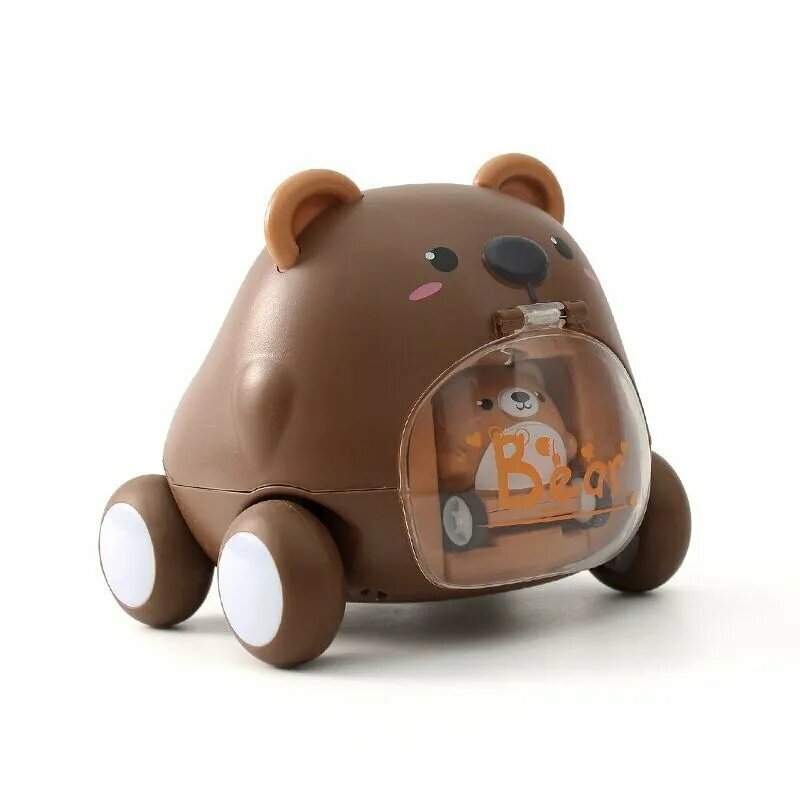 Инерционные машинки с катапультой/ медведь